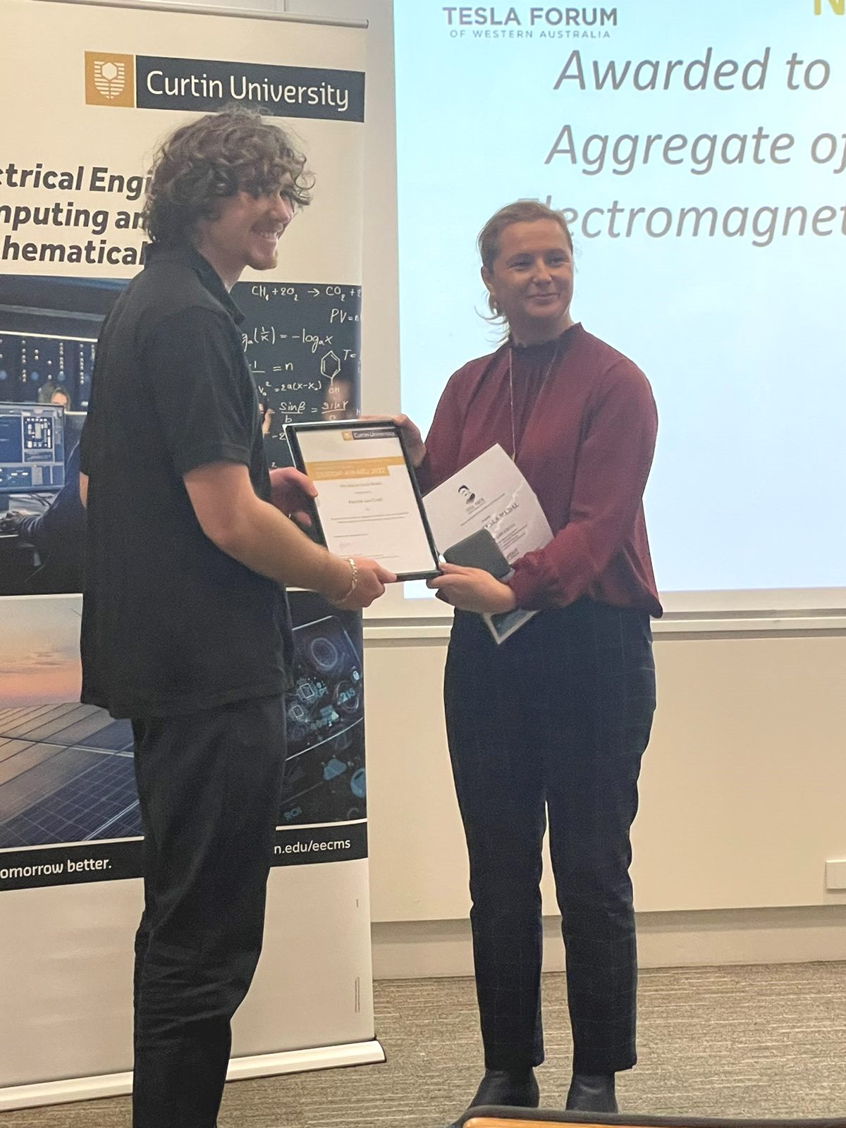 Patrick Lee Croll wins Tesla Medal at Curtin! | Tesla Forum